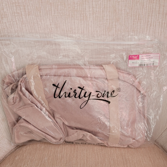 thirty-one | Bags | All Packed Mini Duffle Roseblush Metallic | Poshmark